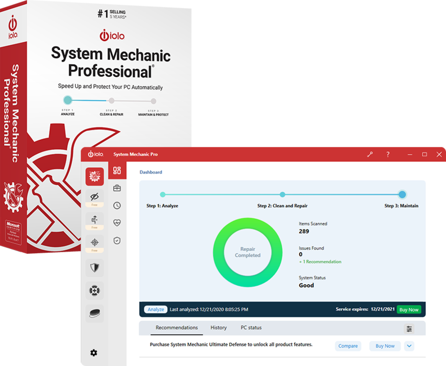 Iolo System Mechanic Pro Speed Up And Protect Your PC Automatically